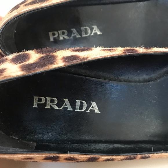 Prada | Shoes | Prada Horse Hair Patent Heels Size 345 | Poshmark